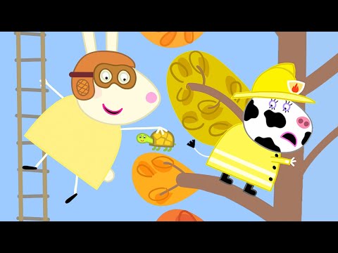 Peppa Pig Official Channel | Miss Rabbit the Firefighter to the Rescue Time