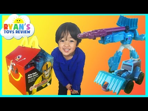 McDonald Indoor Playground for kids Happy Meal Surprise Toys Transformers Ryan ToysReview