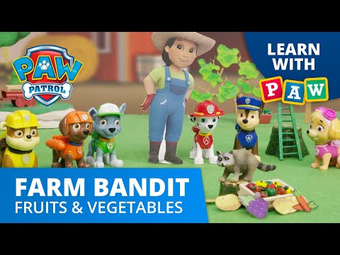 PAW Patrol Fruits & Vegetables | Case of the Fruit & Veggie Bandit ...