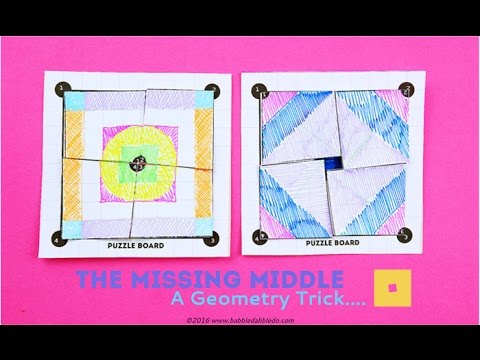 Math Game For Kids The Missing Middle Puzzle