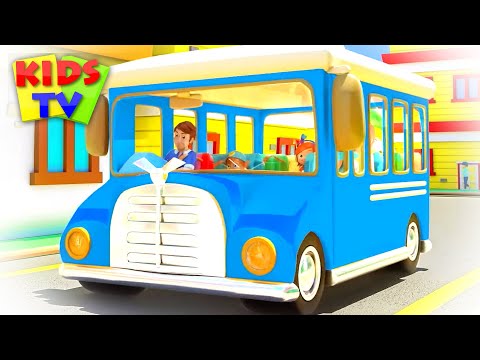 The Wheels on the bus go round and round | Kids Songs & Nursery Rhymes for Babies | Junior Squad