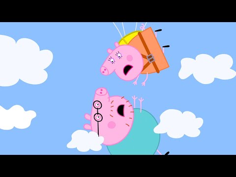 Peppa Pig Official Channel | Daddy Pig's Parachute Jump Challenge