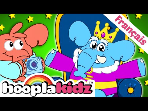 Éléphant Royal | Comptines et Chansons Pour Enfants | HooplaKidz Franҫais