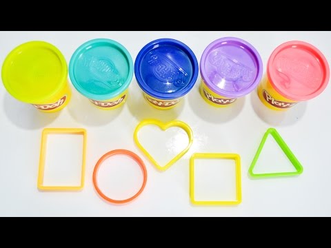 Learn Colors and Shapes Using Play Doh Surprise Toys Olaf Kevin Minion ...